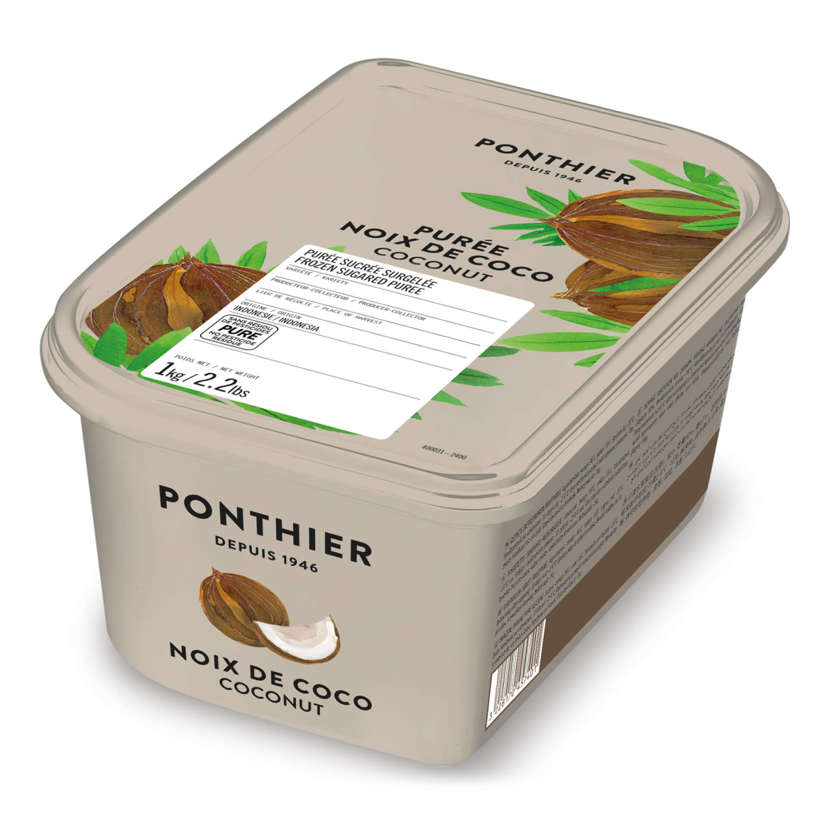 Puré Fruta Coco Congelado 1 kg - 4606 - Aviludo - Distribuição Alimentar