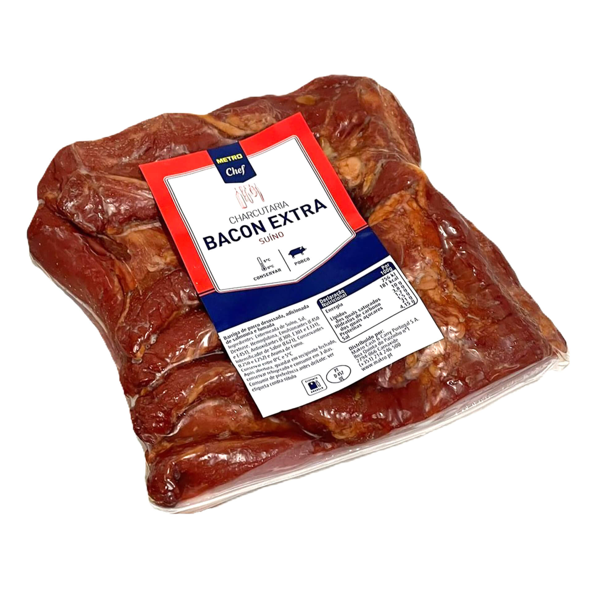 Bacon Extra Metades METRO Chef Kg - 16744 - Aviludo - Distribuição ...