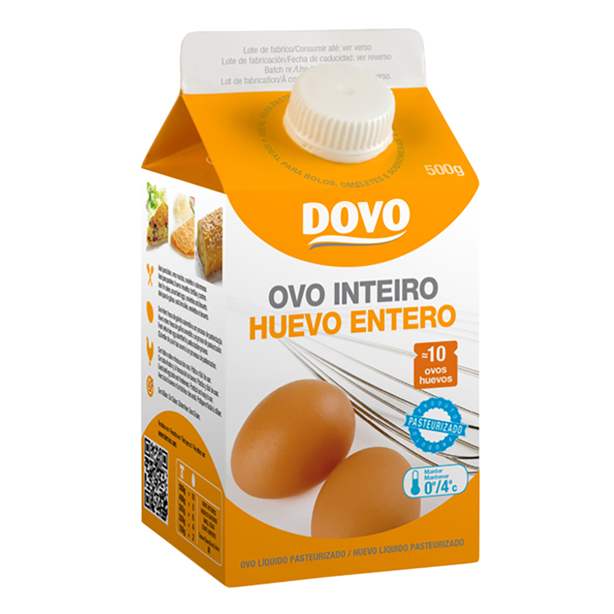 Ovo Líquido Pasteurizado Inteiro LD 10x500 g - 1600 - Aviludo ...