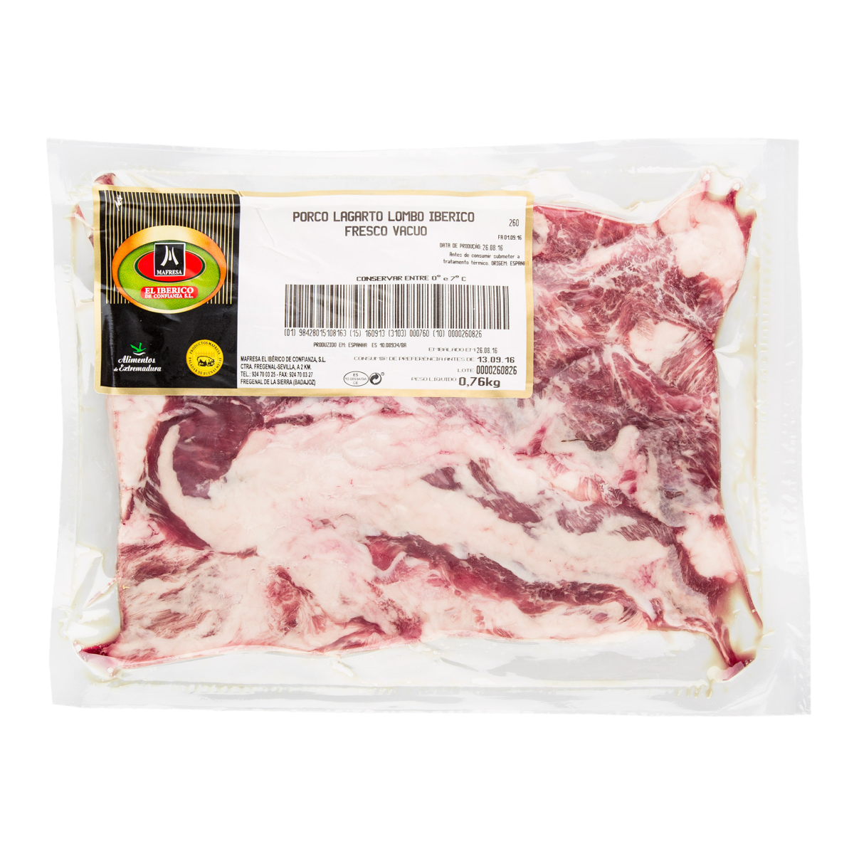 Porco Lagarto Lombo Ibérico Fresco Vácuo - 7979 - Aviludo ...